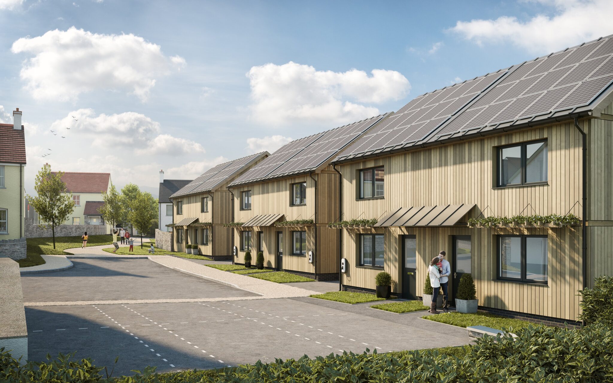 Six social rent houses at Pennard – doing good things together